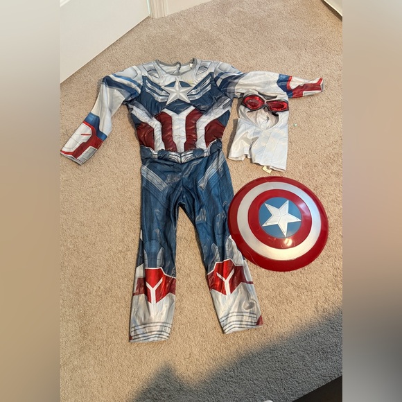 Marvel | Costumes | Marvel Superhero Costume Set Red Blue Silver | Poshmark